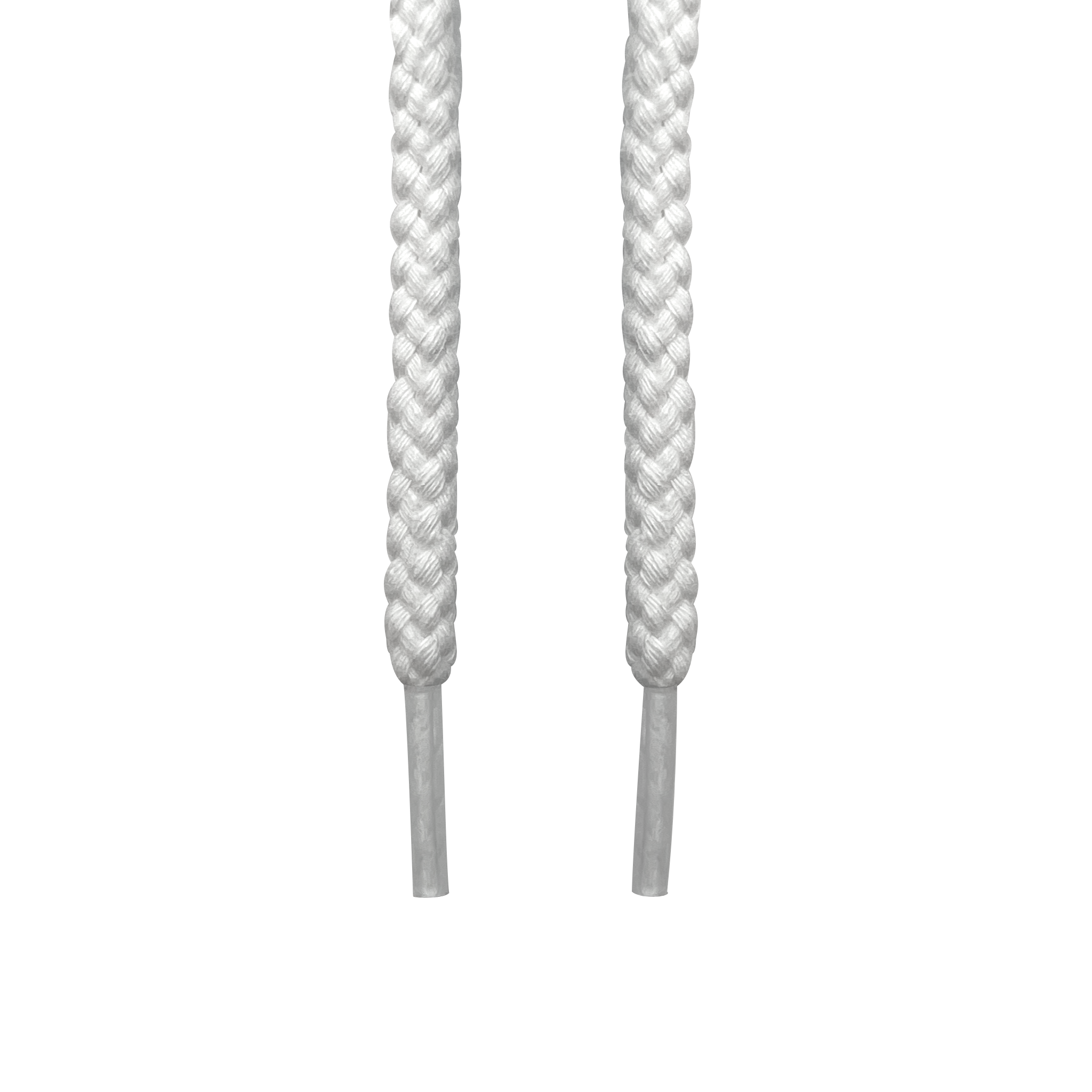 White Rope Shoelaces – Looped Laces