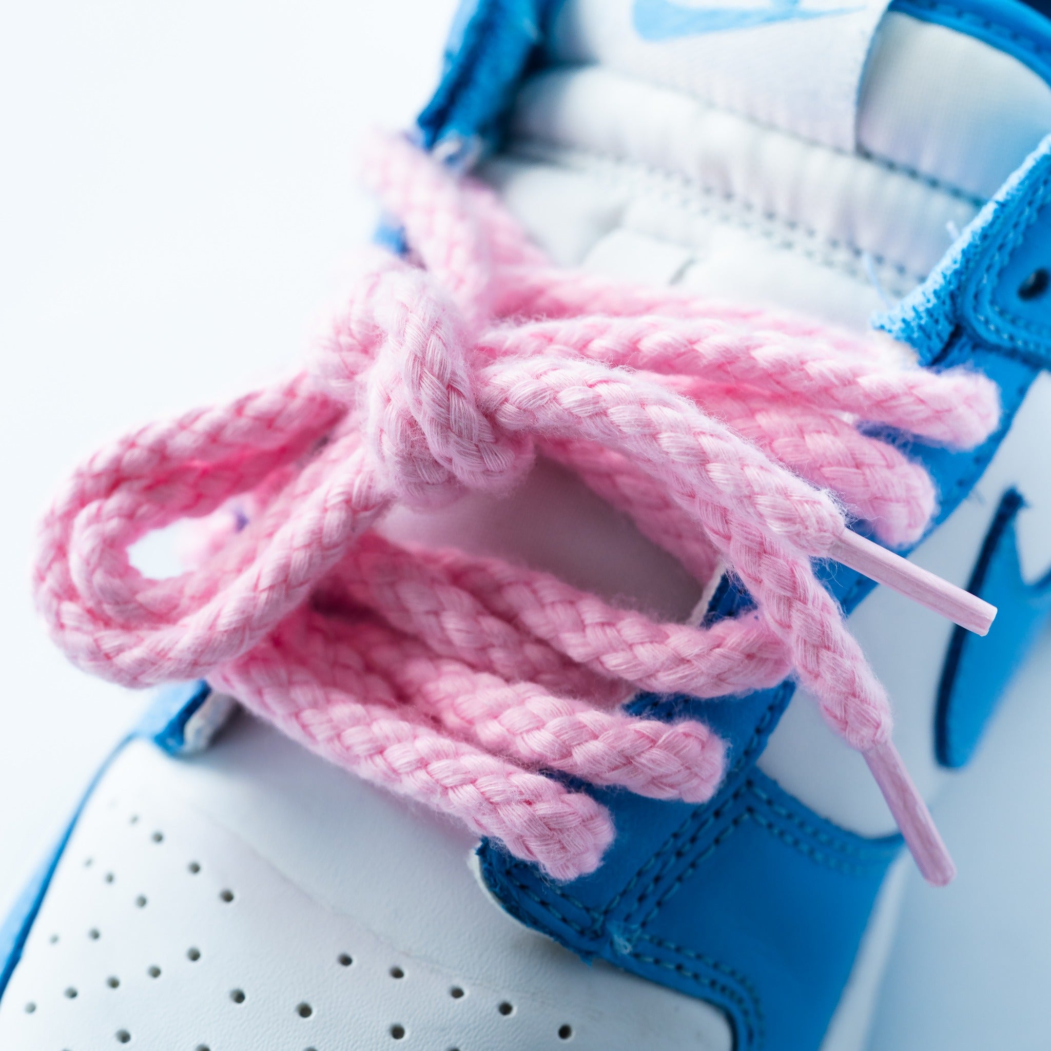 Light Pink Thick Rope Shoelaces – Looped Laces